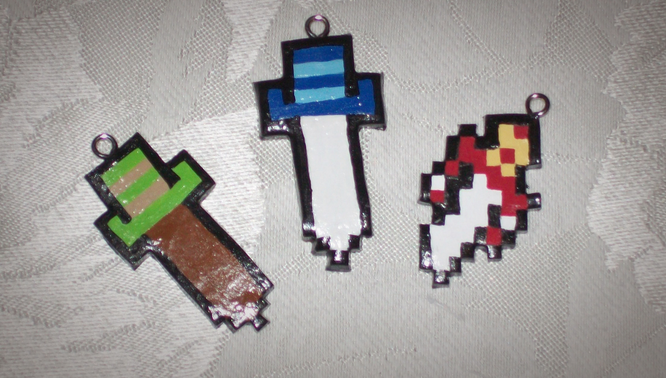 Legend of Zelda Link 8 bit Sword Keychain · əllure arts · Online Store ...