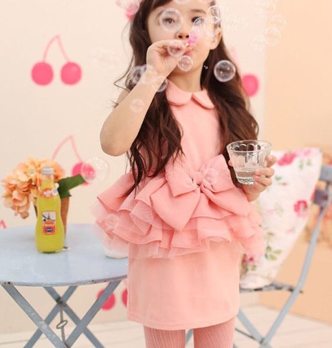 Prissy Pink/Red Fluff Peplum Dress on Storenvy