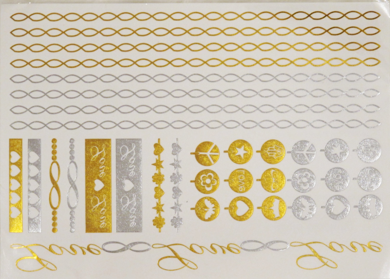 Azure Metallic Tattoos