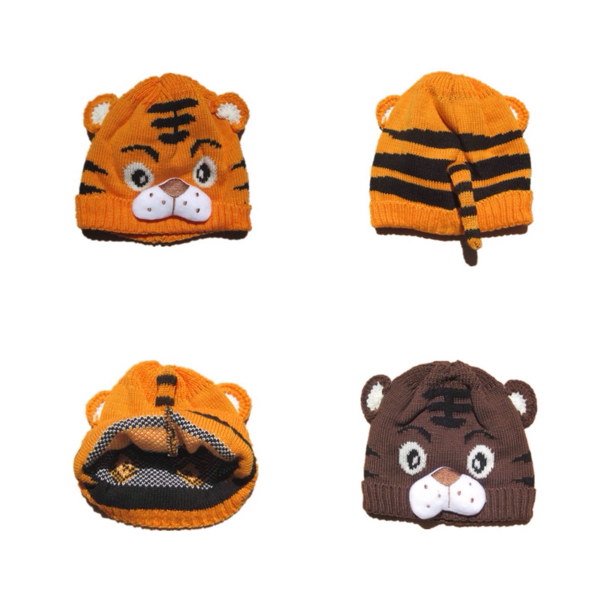 Crochet Knit Tiger Hat Beanie on Storenvy