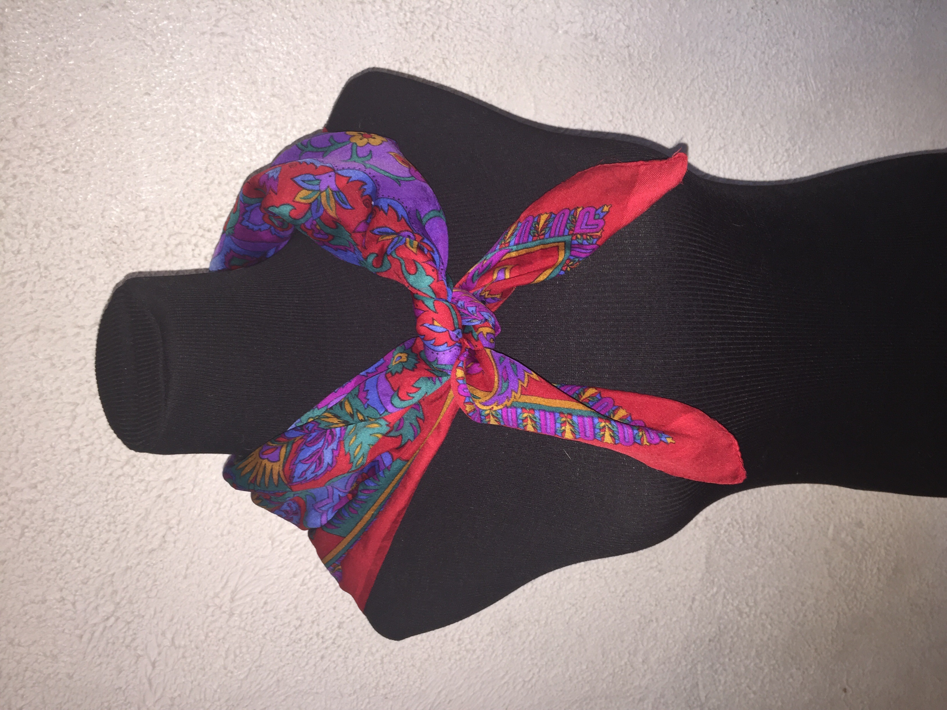 Red multi scarf on Storenvy