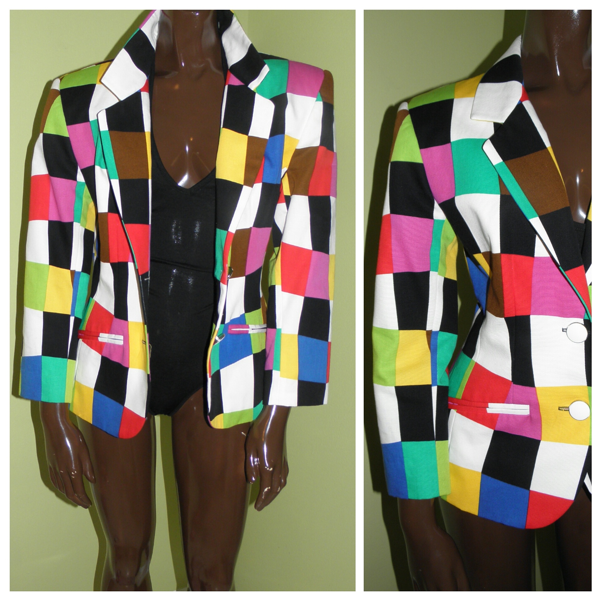 Multi Color Block Blazer on Storenvy