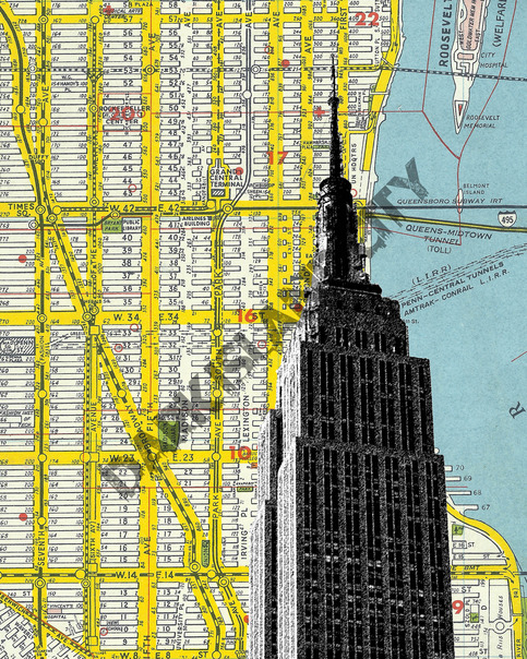 Empire State Building Street Map
