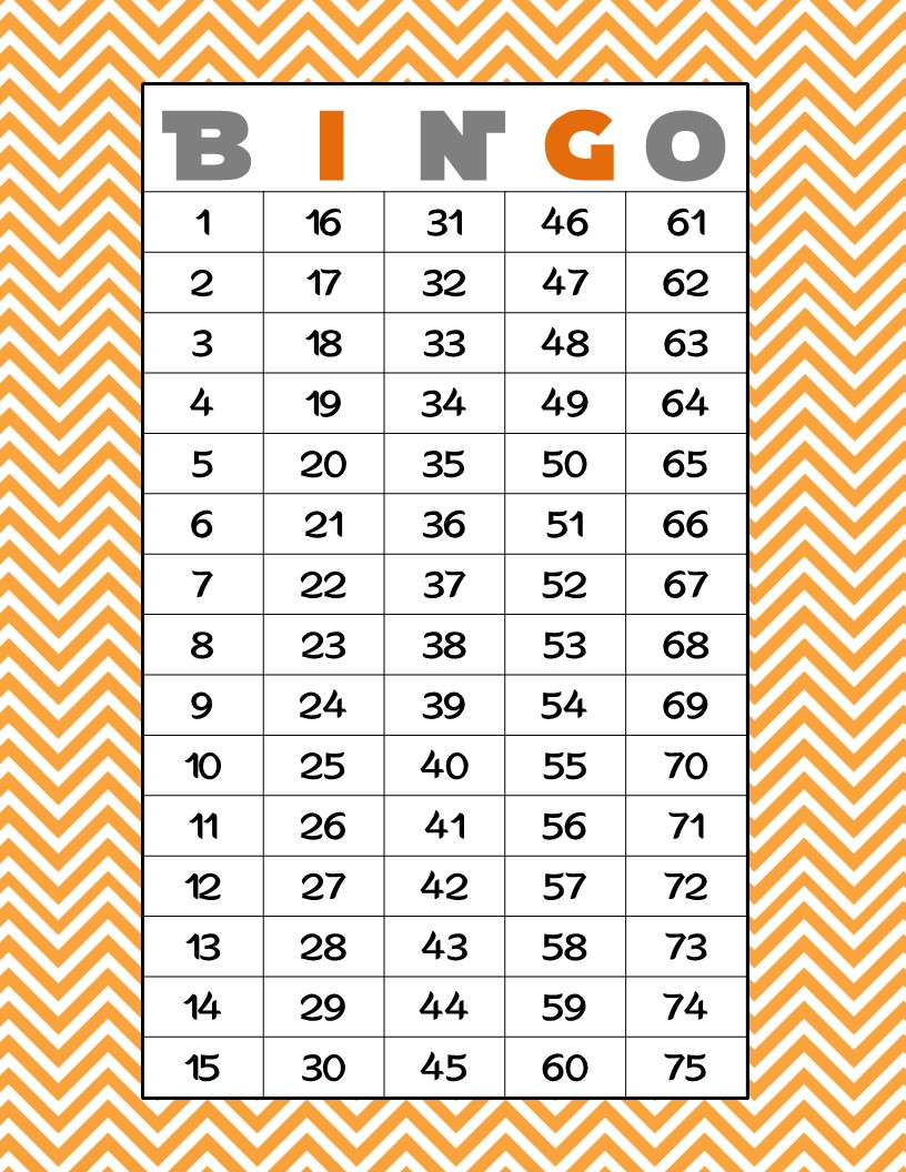 Witty Printable Bingo Numbers 1 75 Mitchell Blog