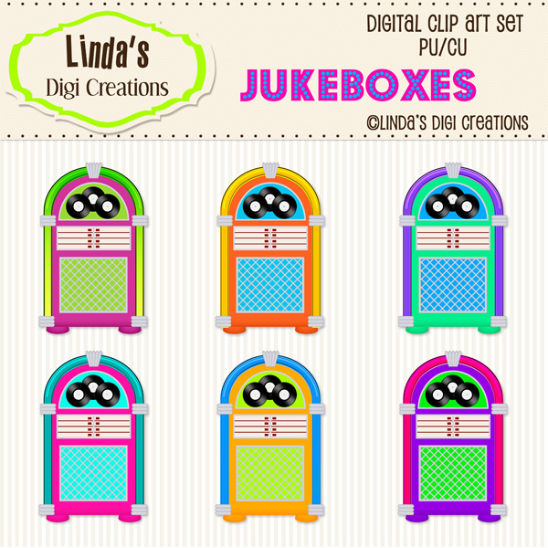Jukeboxes (ClipArt Set) · Linda's Digi Creations · Online Store Powered ...