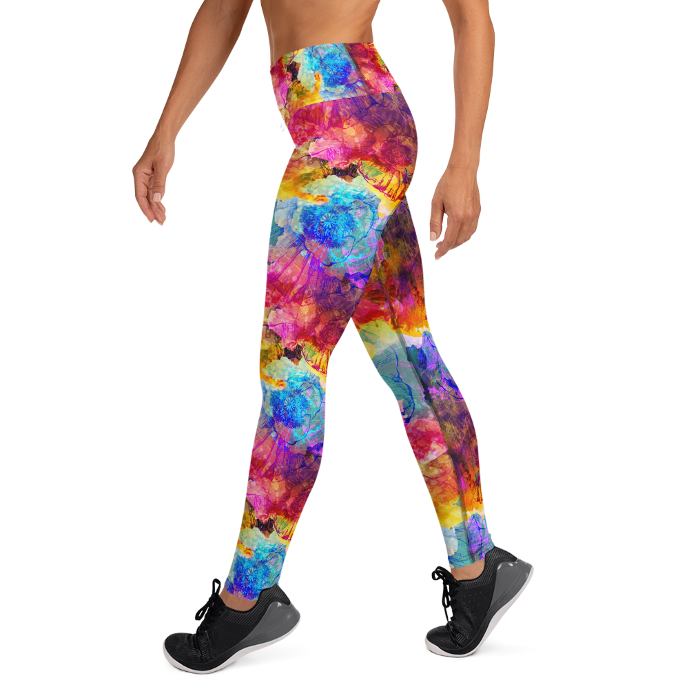 Ultra Soft High Waist Colorful Party Yoga Leggings - Club Yoga Pants ...