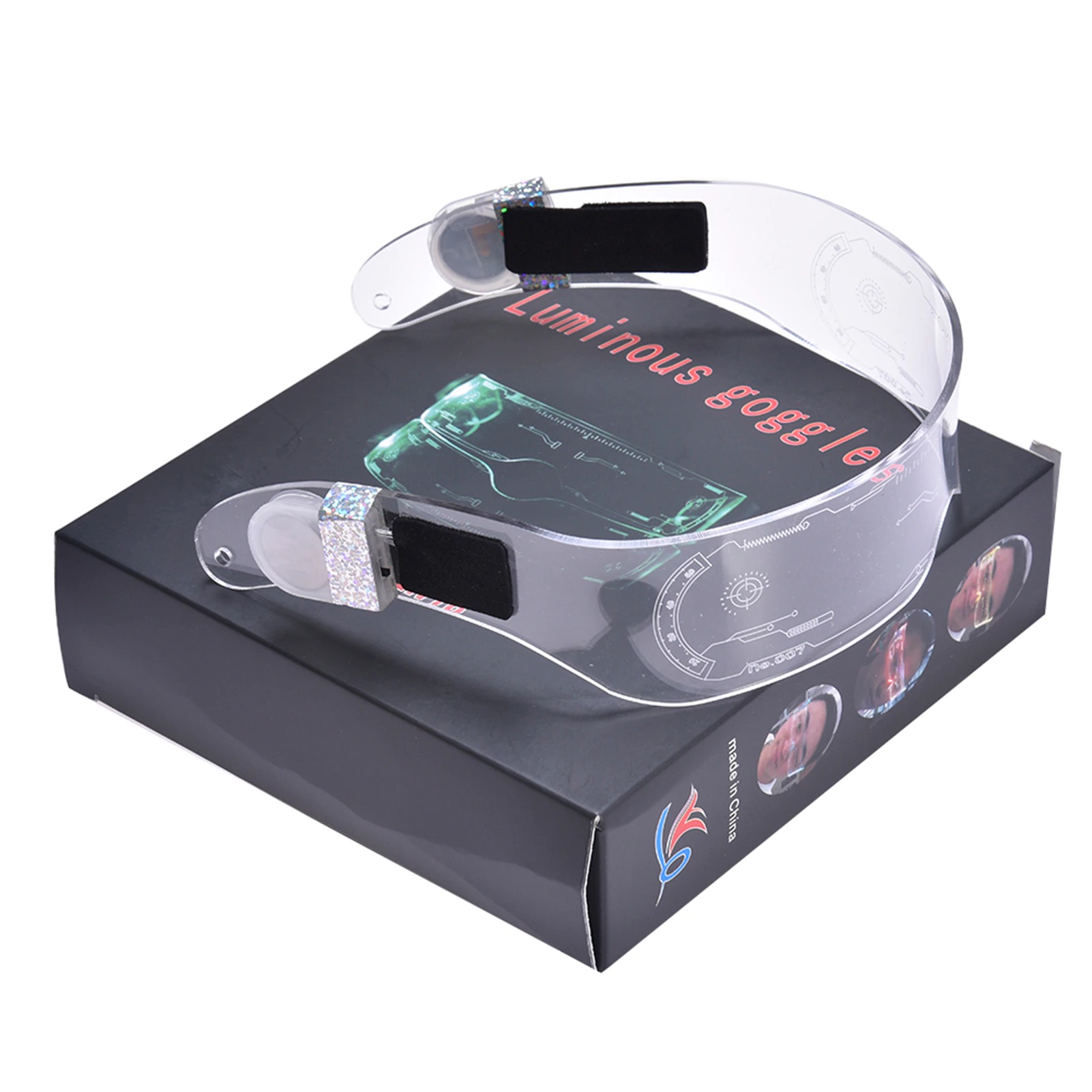 FREE SHIPPING: LED Luminous Glasses LED Glasses EL Wire Neon Light Up ...